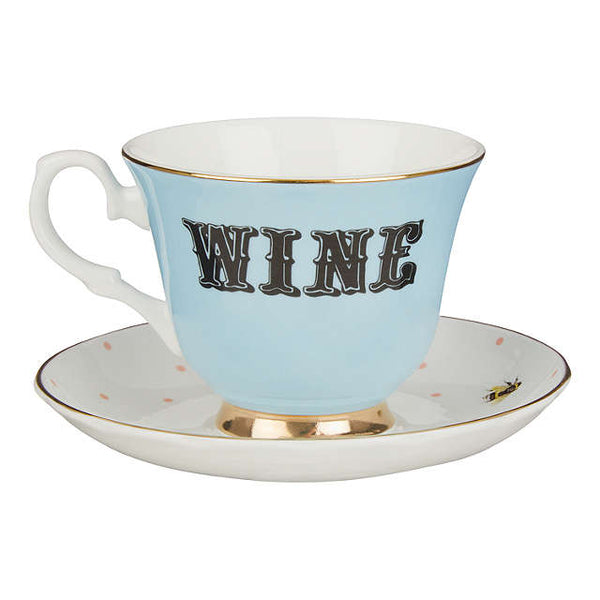 Tea Cup and Saucer, Wine – Lindt Trading